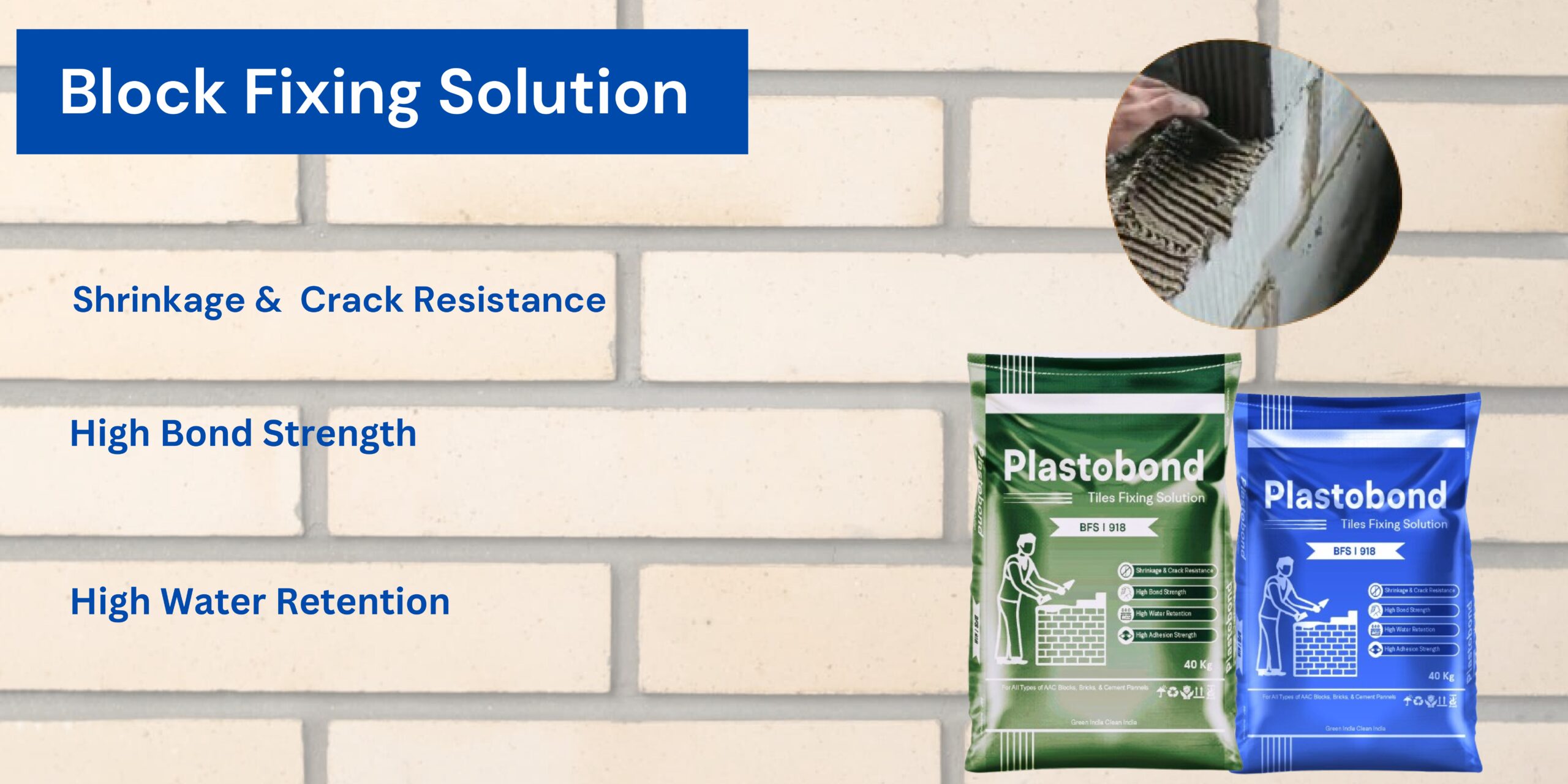 Block Fixing Solution – Plastobond